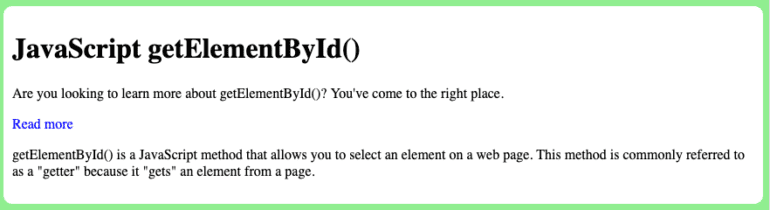 How to Use JavaScript’s getElementById Getter | Career Karma