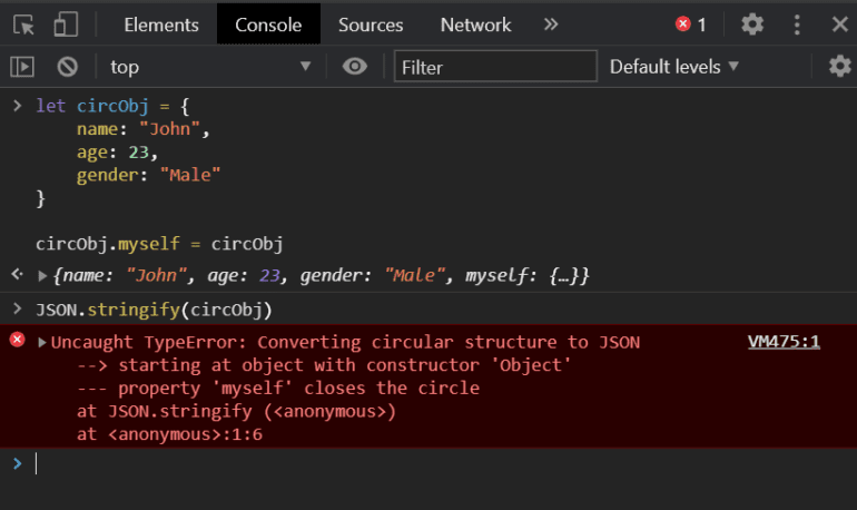 Converting Circular Structure to JSON | Career Karma